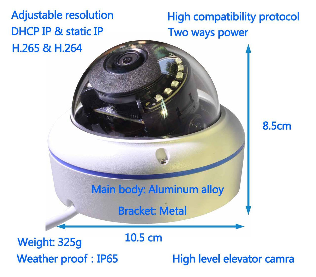 CB606 Bullet IP Camera Network Onvif Camera External POE for NVR – ansice