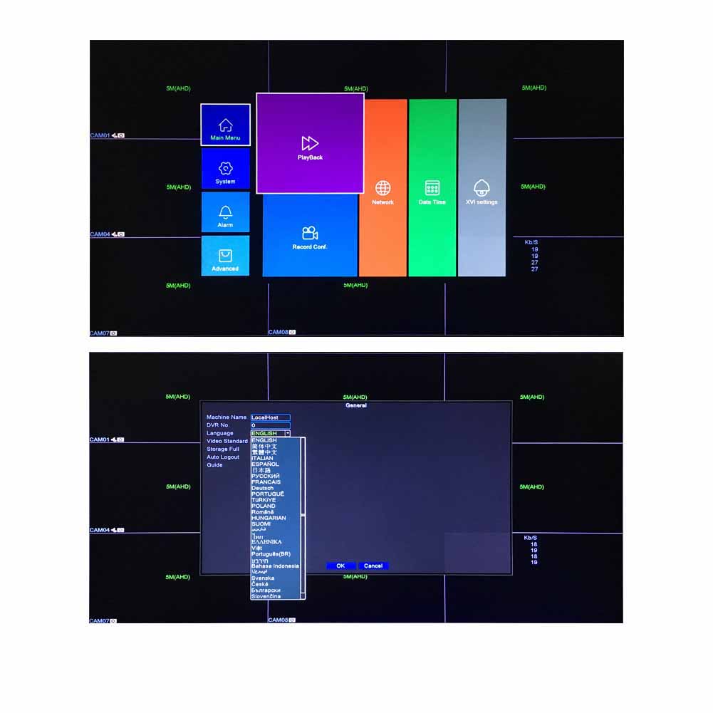 5.0MP 16CH AHD TVI CVI CVBS all-in-one DVR CCTV Surveillance system Re ...